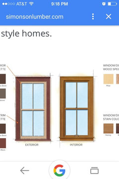 Window trim size