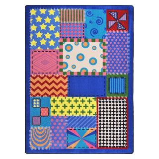 Kid Essentials, Infants & Toddlers Crazy Quilt Rug, 3'10" x 5'4 ...