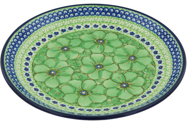 Polmedia Polish Pottery 11" Stoneware Plate - Mediterranean - Serving ...