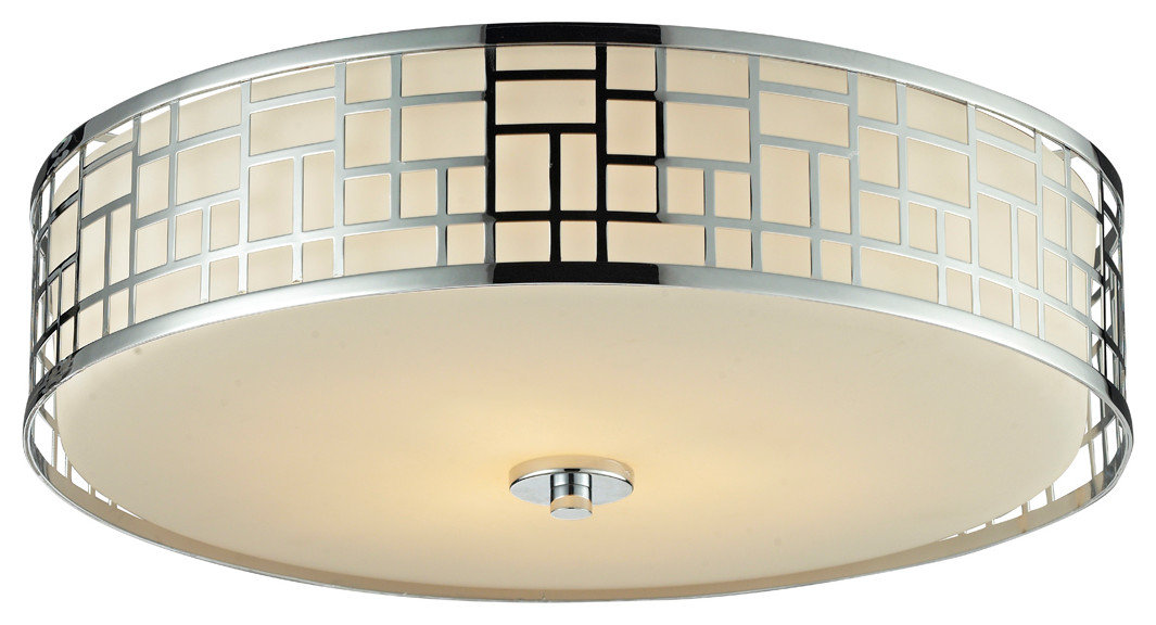 Elea 3 Light Flush Mount - Asian - Flush-mount Ceiling Lighting - by Lampclick | Houzz