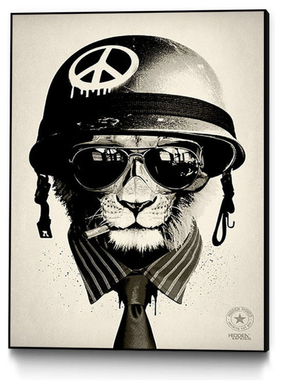 Office Warfare Art block Framed Canvas, 24"x36" - Eclectic - Prints And ...