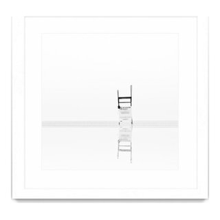 Giant Art 30x30 Lifeguard II Matted and Framed in Multi-Color - Beach ...