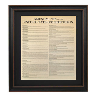 Poster Size Framed Amendments to the United States Constitution ...