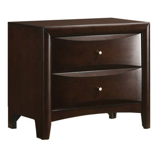 Phoenix 2-drawer Nightstand Deep Cappuccino - Transitional ...