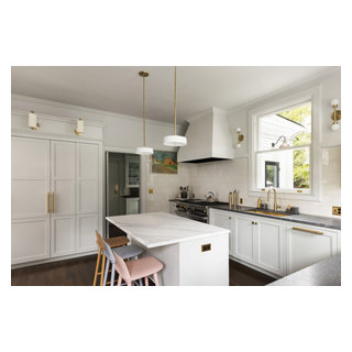 Pam & Chris' 1913 Colonial Revival - Transitional - Kitchen - Portland ...