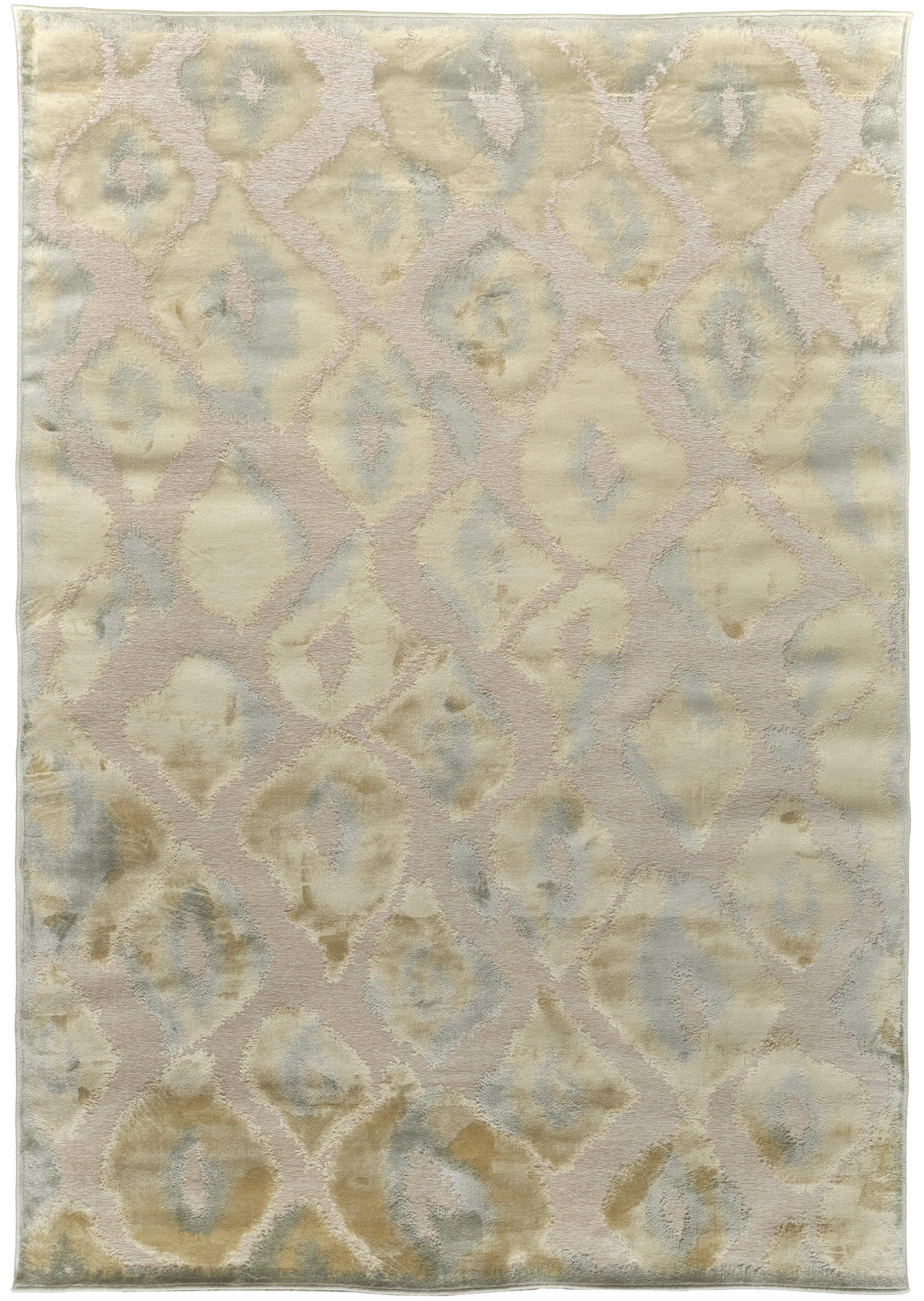 Weave & Wander Soho Mah Soft Chenille Rug, Cream/Sage, 7'6"x10'6 ...