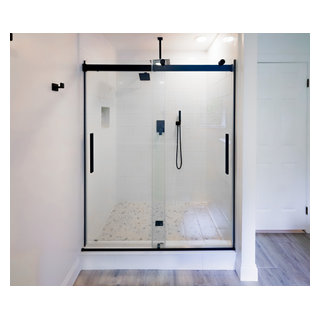 Redesigned shower space with 3 head shower system - Modern - Bathroom ...