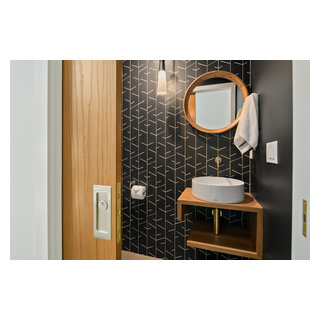 Boho Mid-Century Modern - Midcentury - Powder Room - Seattle - by Lucy ...