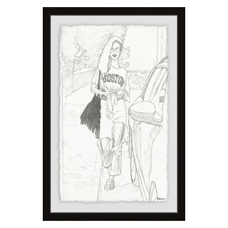 "Rugged Fashion" Framed Painting Print, 12"x18" - Contemporary - Prints ...