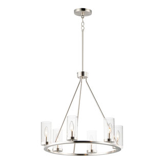 Maxim Sentinel Six Light Chandelier 25255CLSN - Transitional ...