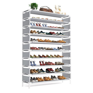 Tribesigns 10 Tiers Shoe Rack, Large Capacity Shoe Organizer for 50 ...