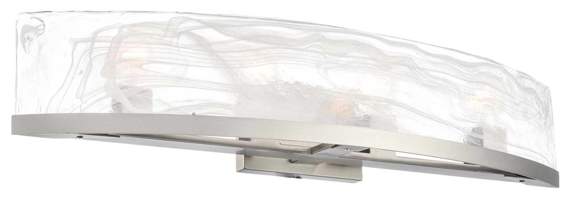 Skye - Bathroom Vanity - Wispy White Murano Style Alabaster Glass Shade ...