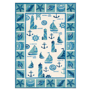 Nourison Shoreline SH015 Rug, 2'6"x4' - Beach Style - Area Rugs - by ...