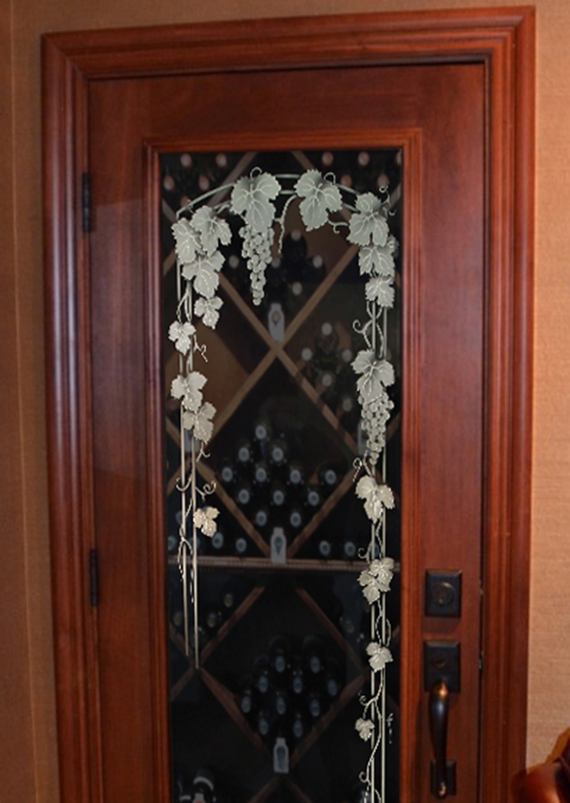 Wine Door - Vineyard Grapes Trellis - Primed - 28" x 80" - Book/Slab ...