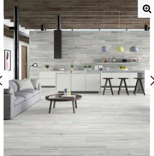 Tile that goes with wood paneling?