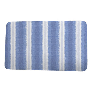 Intercoastal Waterway Sea Lines Stripe Print Bath Mat, 17"x24 ...