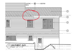Joining two roofs with different level
