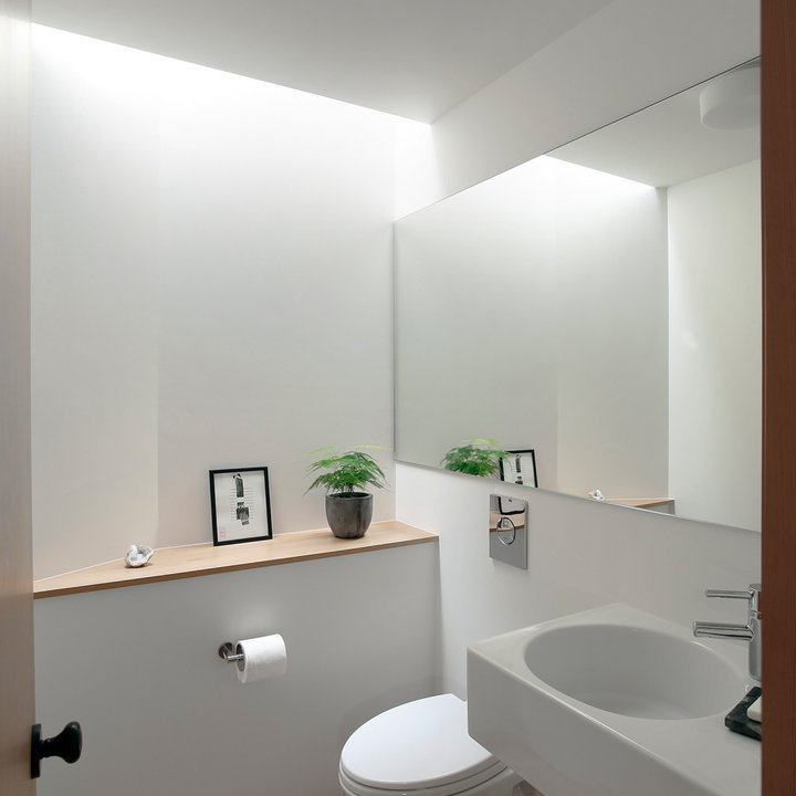 75 Mid-Century Modern Powder Room Ideas You'll Love - October, 2025 | Houzz