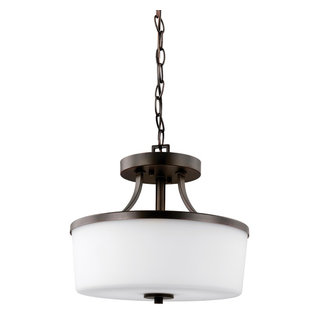 Generation Lighting Lighting 2-Light Semi Flush Convertible Pendant - Transitional - Pendant ...