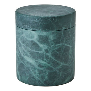 Cilindro Alabaster Box, Black/Green, Medium - Contemporary - Decorative ...