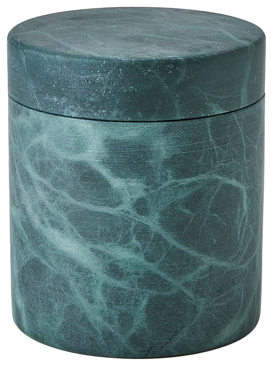 Cilindro Alabaster Box, Black/Green, Medium - Contemporary - Decorative ...