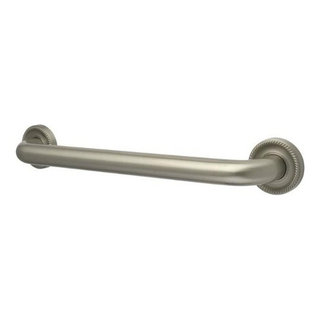 Kingston Brass DR914128 Camelon 12" Grab Bar, Brushed Nickel, 12" - Transitional - Grab Bars ...