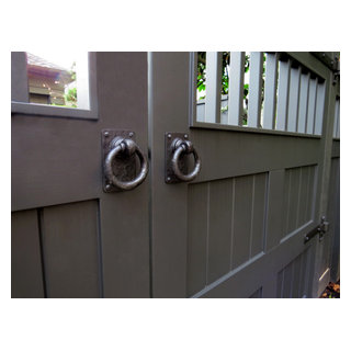 Bronze Driveway Gate Ring Latch in Portland, Oregon - Asian - Landscape ...