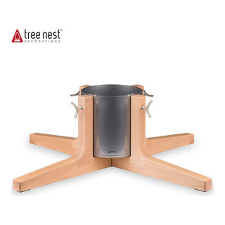 Tree Nest, #220674 Large Silver Rustic Christmas Tree Stand ...