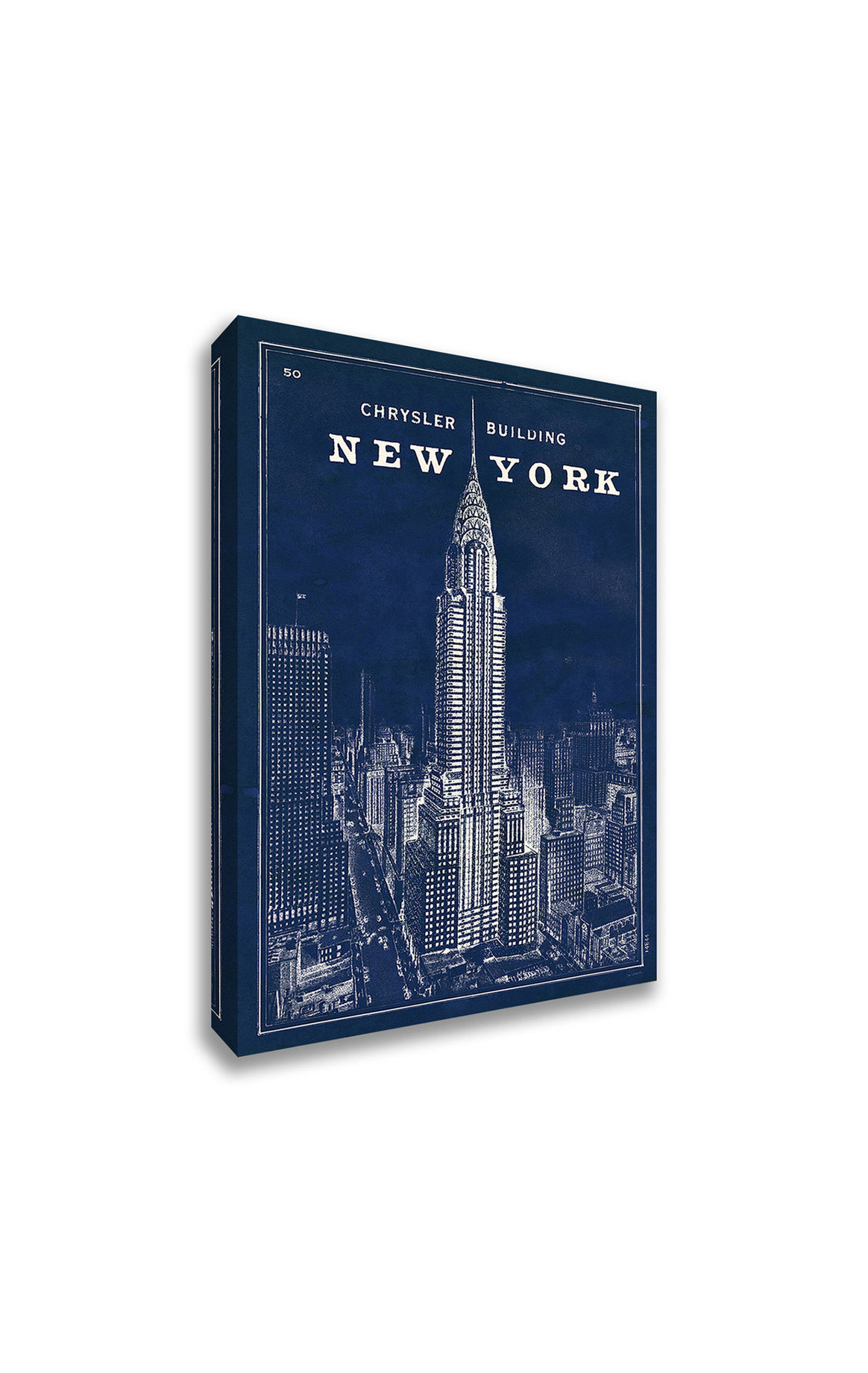 "Blueprint Map New York" By Sue Schlabach, Giclee Print On Canvas ...