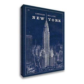 "Blueprint Map New York" By Sue Schlabach, Giclee Print On Canvas ...