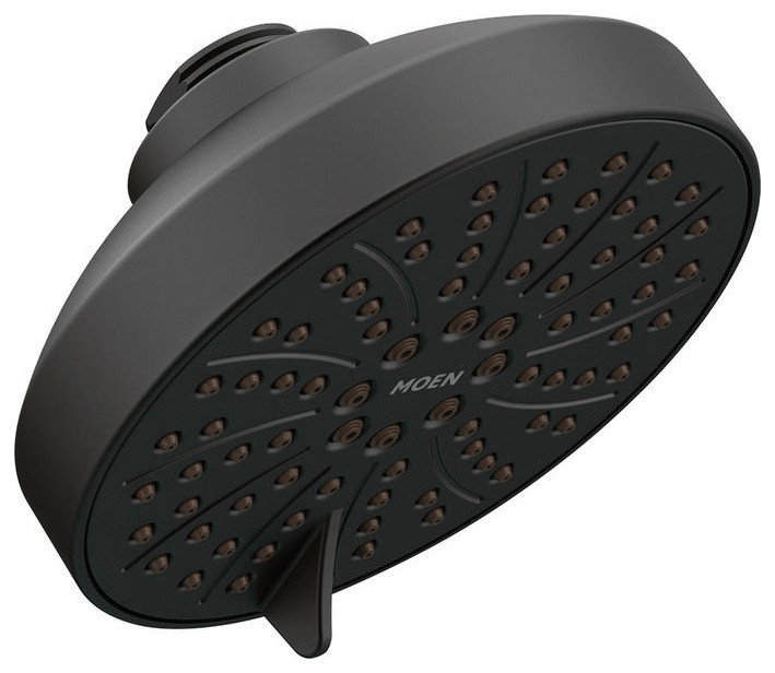 Moen 4-1/2" 6-Function Round Showerhead with WaterSense Certification ...