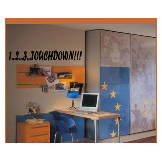 Touchdown Vinyl Wall Decal boysbedroom09, 6 in. - Contemporary - Wall ...