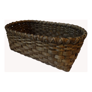 Hand Woven Basket - Tropical - Baskets - by Color Basket Studio | Houzz