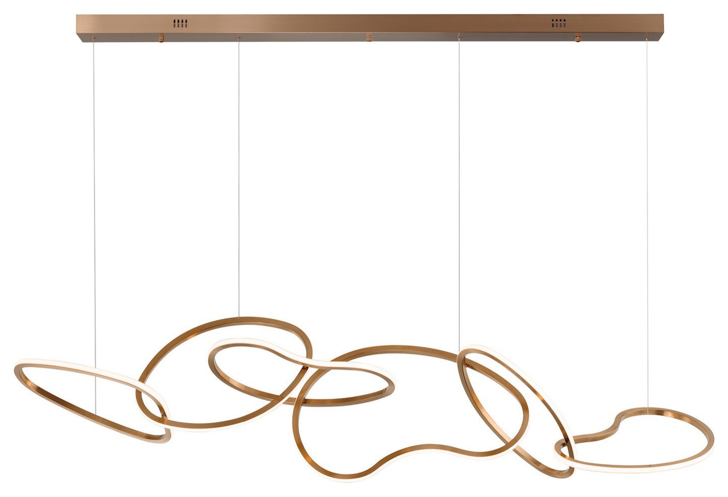 Unity LED Linear Pendant, Brushed Champagne - Modern - Kitchen Island Lighting - by Lampclick ...