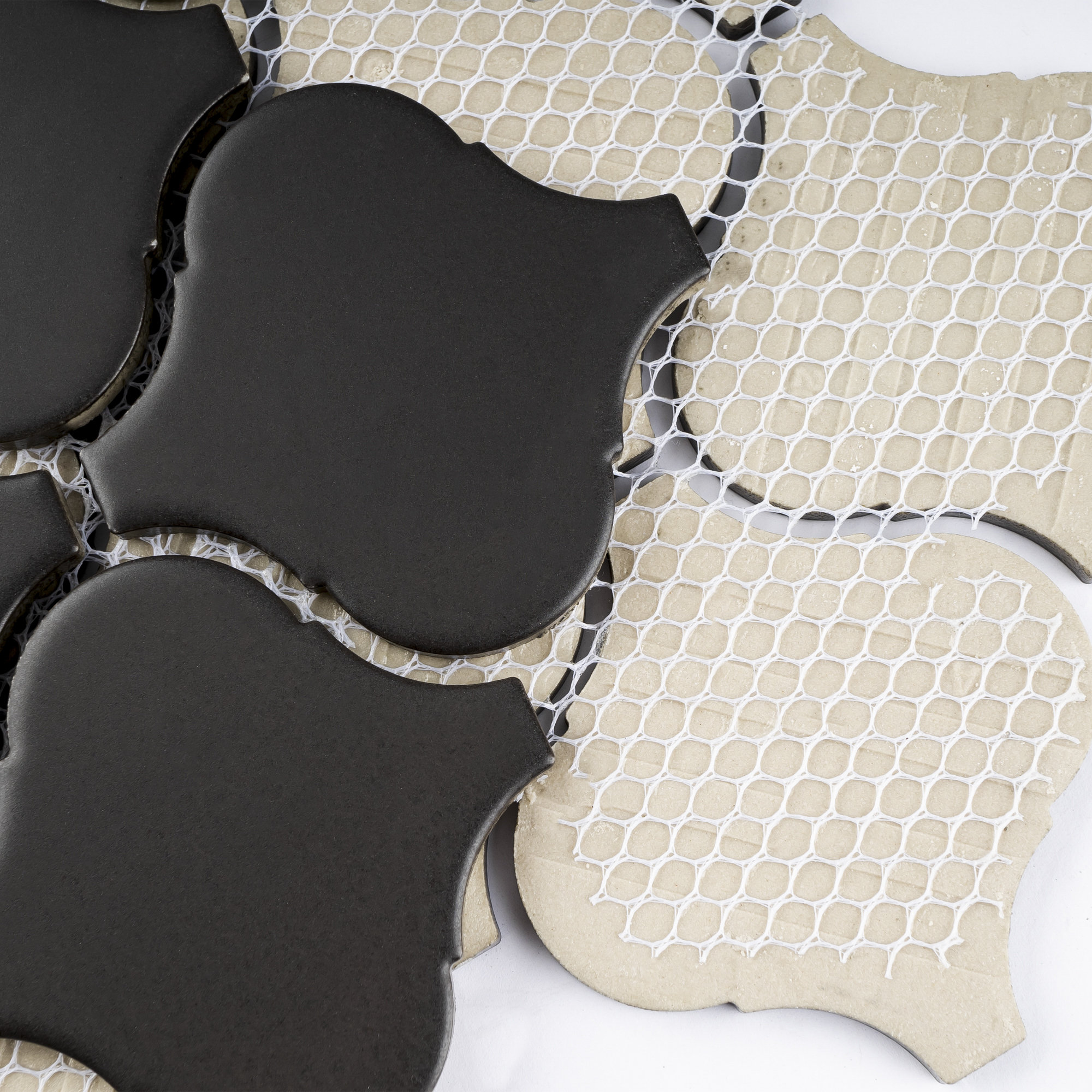 11"x9.5" Kenzie Porcelain Mosaic Tile Sheet, Chocolate - Mediterranean ...