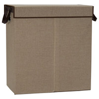 Collapsible Double Laundry Hamper Sorter - Transitional - Hampers - by ...