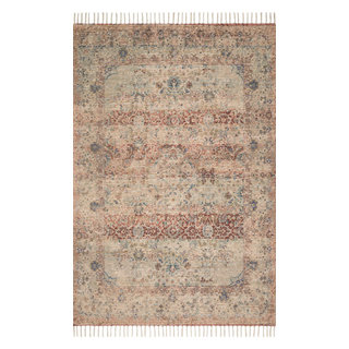 Loloi Cornelia Seafoam Green/Brick By Justina Blakeney 3'6"x5'6" Rug, 3 ...
