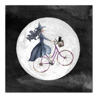 Witch Bike 16x16 Canvas Wall Art, 16x16 - Contemporary - Prints And ...