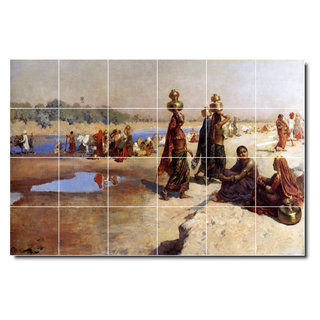 Edwin Weeks City Painting Ceramic Tile Mural #51, 36" Wide x 24" High ...