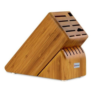Wusthof Bamboo Block, 17 Slot - Contemporary - Knife Storage - by ...