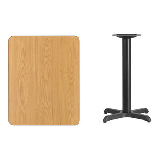 Rectangular Natural Table Top XU-NATTB-2430-T2222-GG, Table Height ...