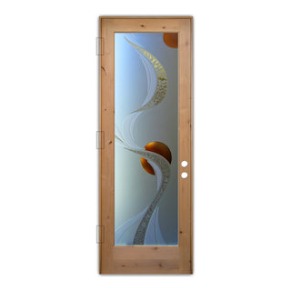 Front Door - Ribbon Reflection Moons - Fiberglass Smooth - 30" x 80 ...