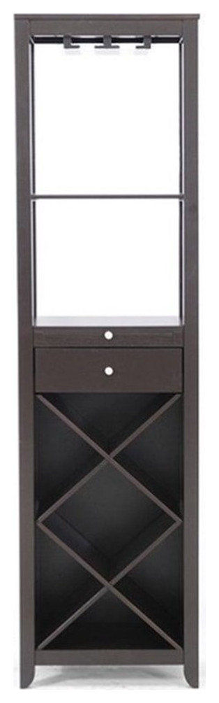 Austin Wine Tower in Dark Brown - Transitional - Wine Racks - by ...