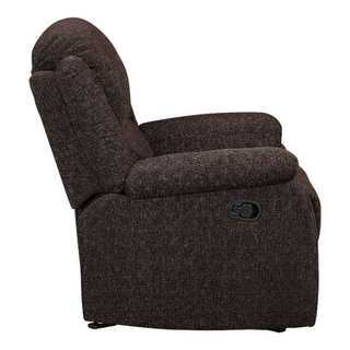 Acme Madden Glider Recliner Brown Chenille - Transitional - Recliner ...