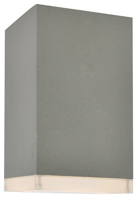 Avenue Outdoor 1 Light Outdoor Ceiling Light, Silver - Contemporary ...