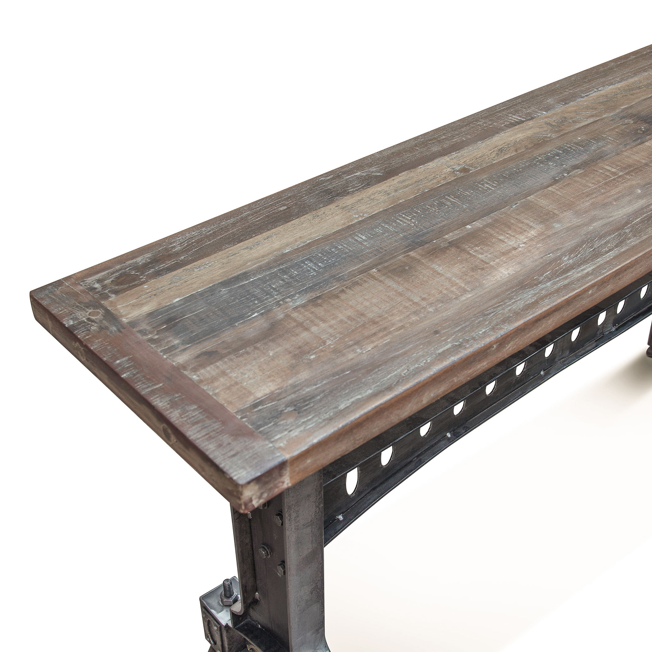 Sterling 66-Inch Cast Iron Console Table - Industrial - Console Tables ...