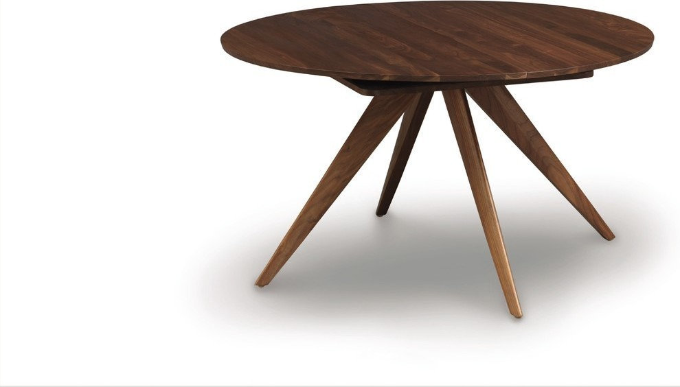 Copeland Catalina Round Extension Table, 60x60 - Midcentury - Dining ...