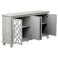 Melanie 4-door Accent Cabinet Antique White - French Country - Buffets ...