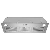 36" Insert Range Hood With Push Button Controls, Stainless Steel ...