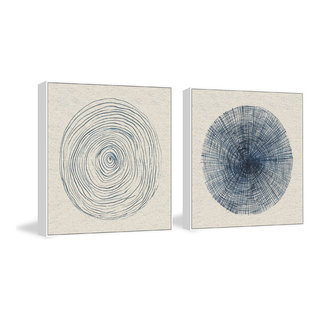 Circle Lines III Diptych, 48x48 - Contemporary - Prints And Posters ...